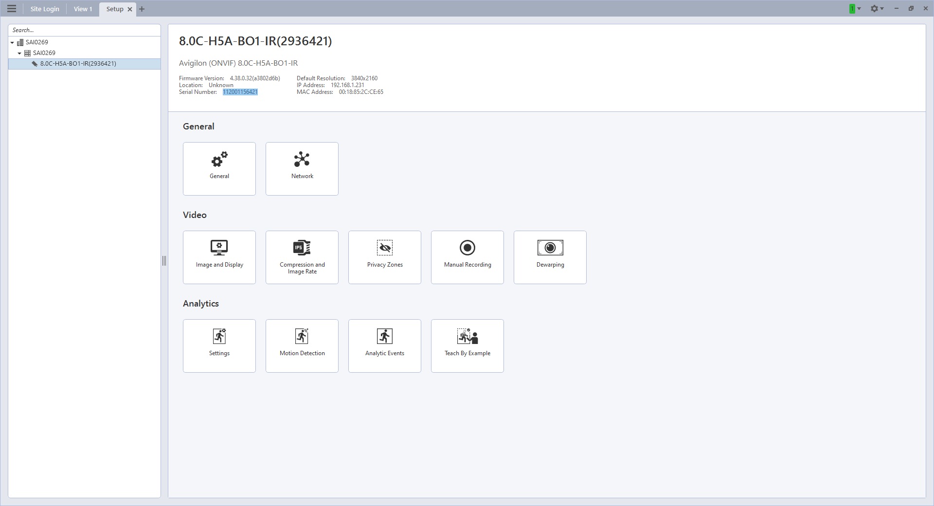 Avigilon Unity Integration Guide | Triton Sensors